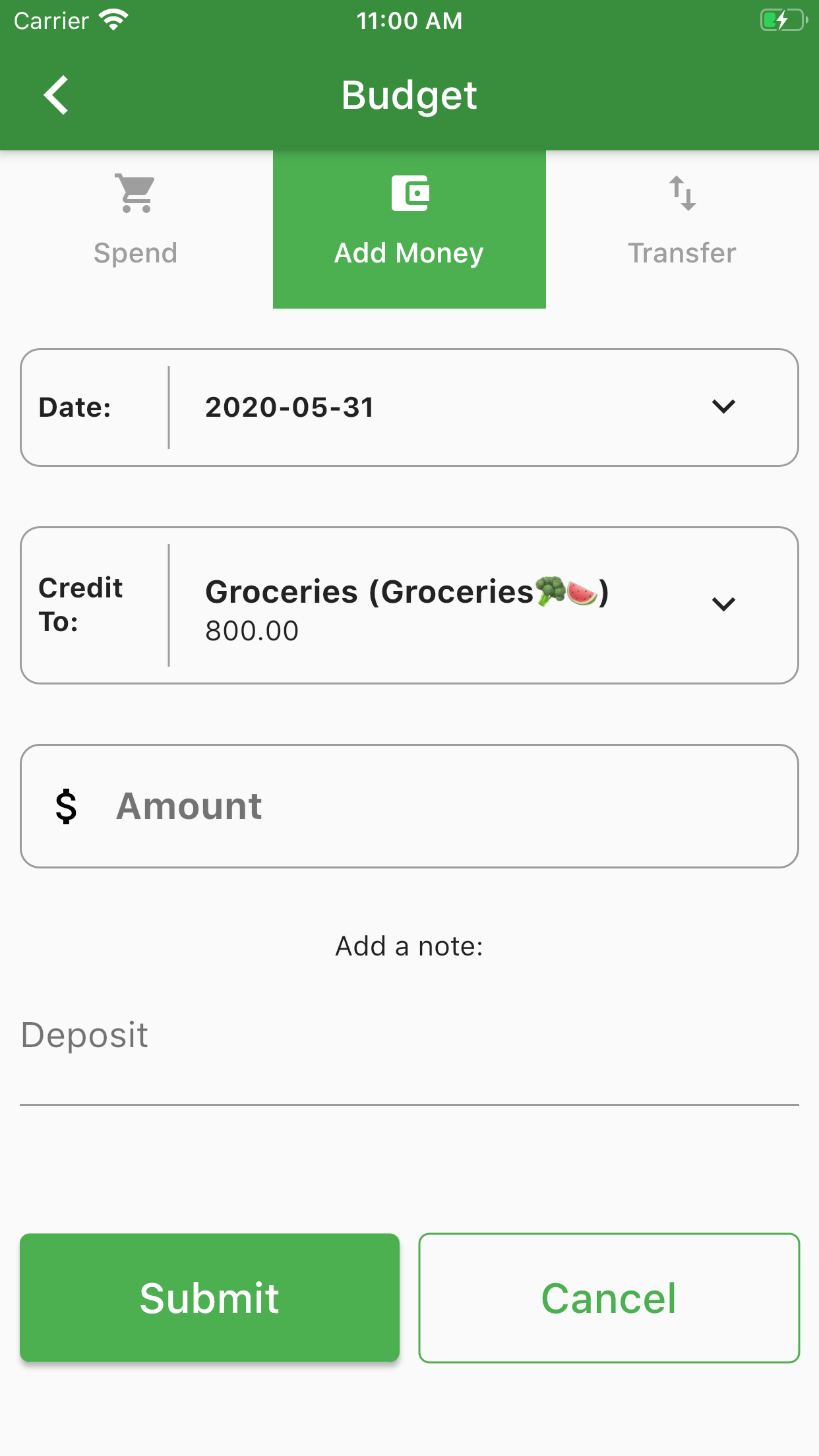 User Guide - Money For The Family
